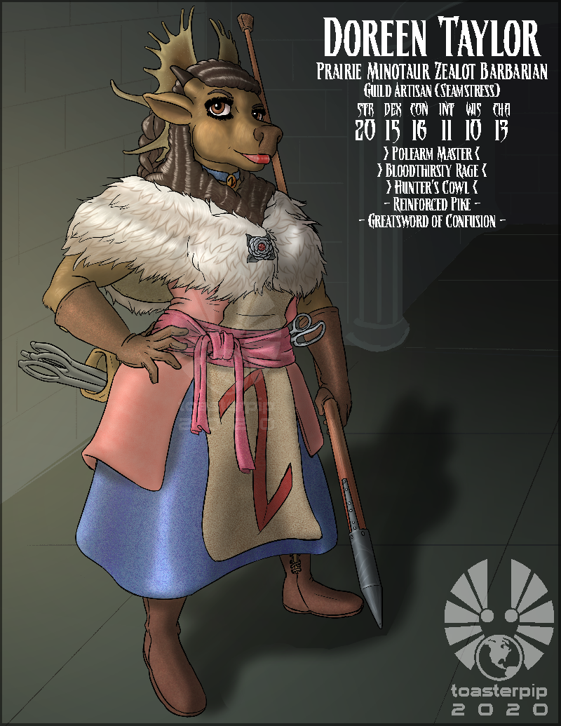 D&D 5E: Doreen Taylor | Design, Illustration, Comics by Philippe Mandin